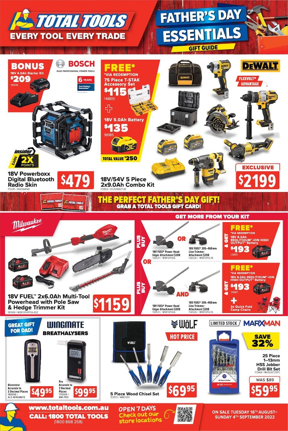 Total Tools Catalogue 16 Aug - 4 Sep 2022 | Catalogue AU