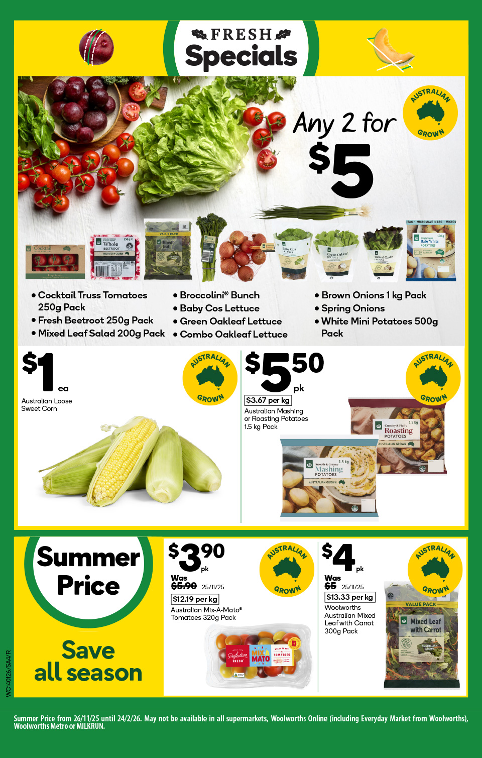 Weekly Woolworths Catalogue January 13 - 20, 2026 MIL | Catalogue AU